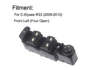 Front Left Peugeot Electric Window Switch For Citroen Elyseewith Four Open